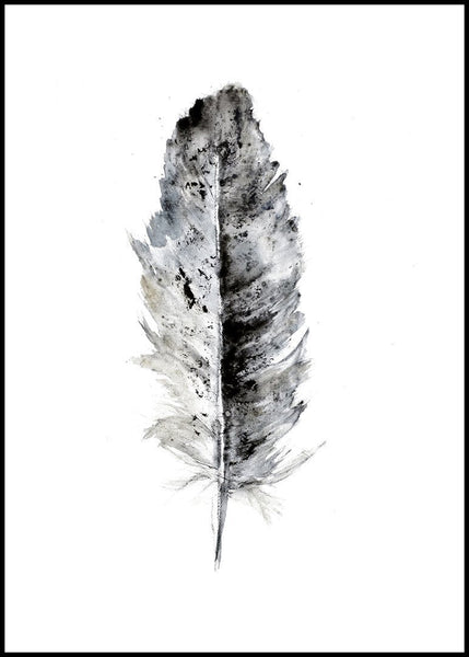 Cozy Feather 1 | FRAMED PRINT | Danish Art